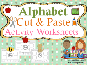 Alphabet Cut and Paste Activity Worksheets: - Made By Teachers