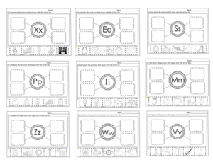 Alphabet Cut and Paste Activity Worksheets: - Made By Teachers