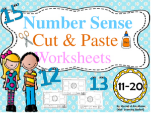 Number Sense (11 - 20) Cut and Paste Worksheets | Made By Teachers