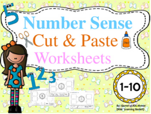 Number Sense (1-10) Cut and Paste Worksheets | Made By Teachers