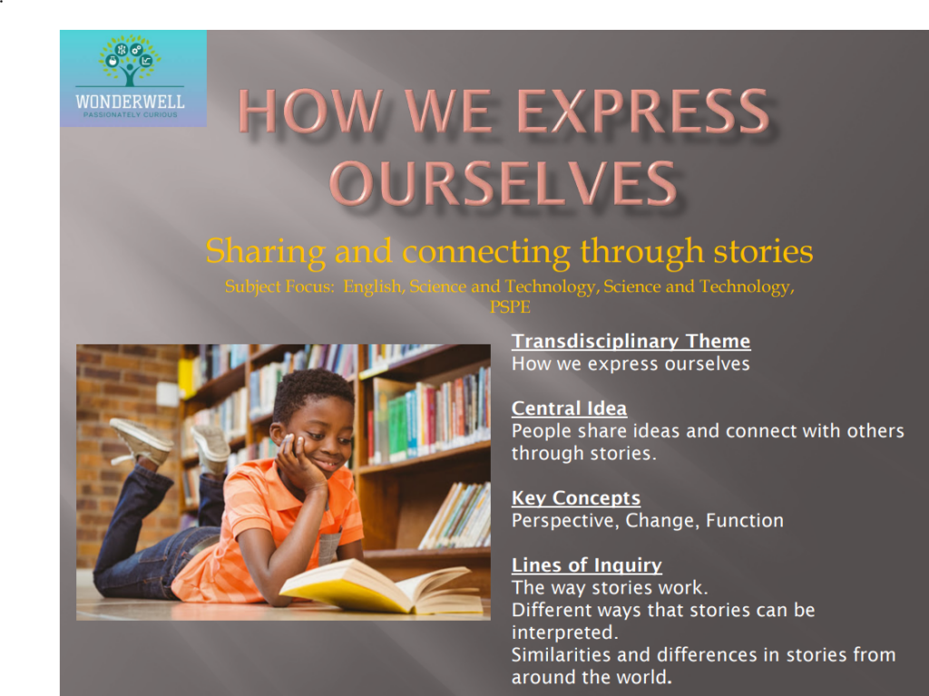 IB PYP - HOW WE EXPRESS OURSELVES - SHARING THROUGH STORIES PLANNER ...