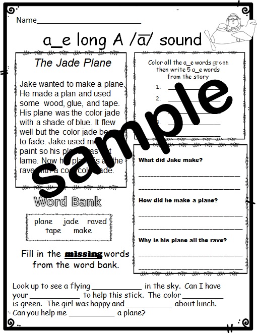 Phonics / Long A Words: AY, AI, A_E, EIGH, EY and EA | Made By Teachers