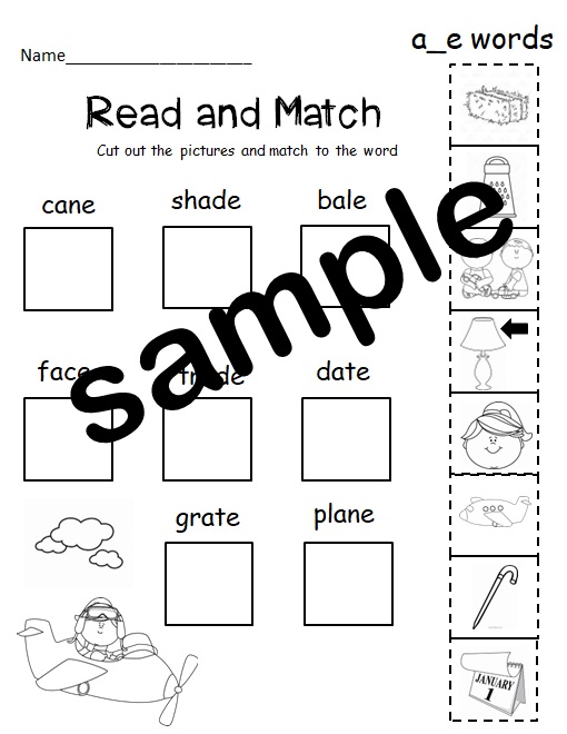 Phonics / Long A Words: AY, AI, A_E, EIGH, EY and EA - Made By Teachers
