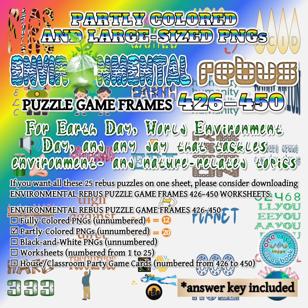 10 FREE Rebus Puzzle Game Frame PNGs | Made By Teachers