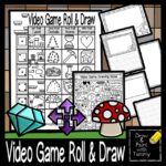 Video Game Roll and Draw Printable Art Game and Art Sub Lesson - Made ...