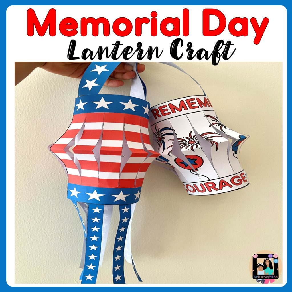 Memorial Day Craft | Remembrance Day Craft Flag Day 4th July Lantern ...