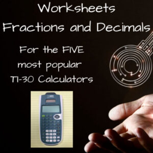 TI Calculator Worksheets and Keys for the five most popular TI-30 ...