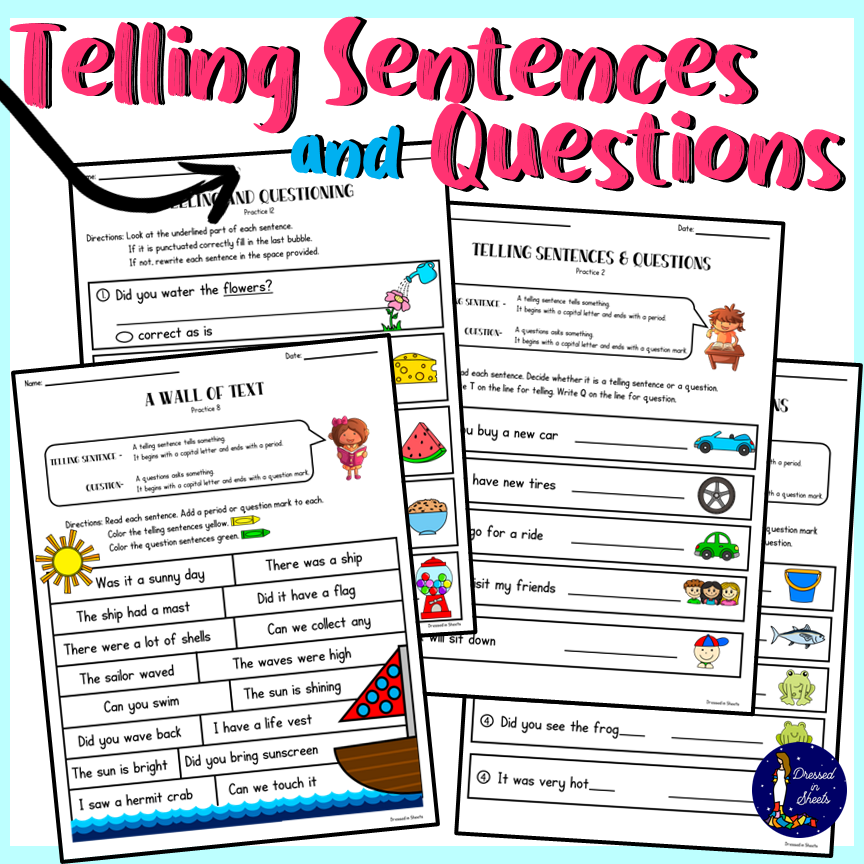 Telling Sentences and Questions | Made By Teachers