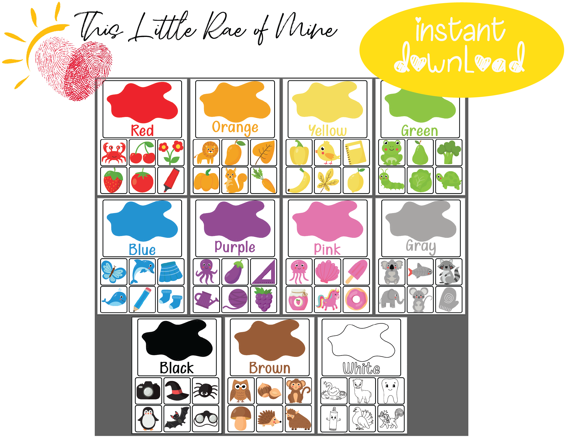 Color Matching Activity Color Sorting Early Learning Preschool Color Matching Activity Color Sorting Early Learning Preschool