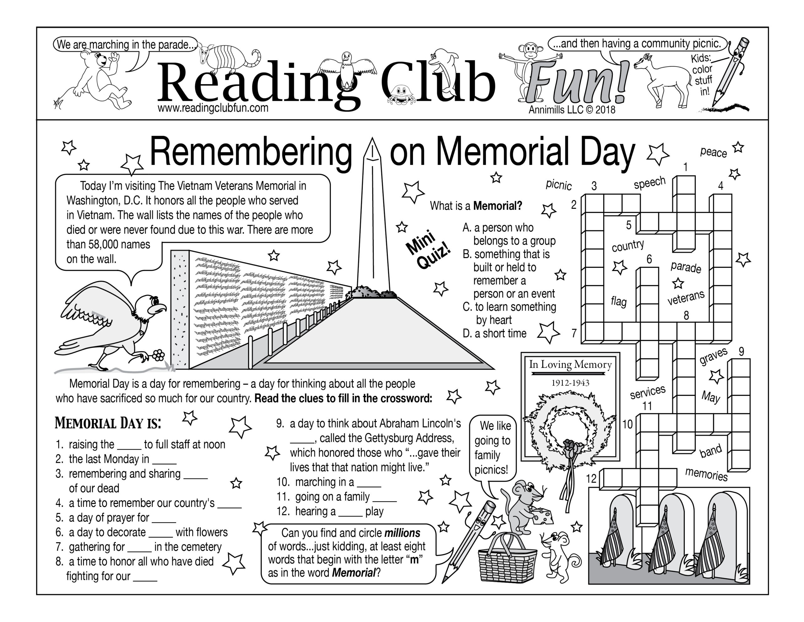 Memorial Day Puzzle Set - Themed Printable Puzzles - Made By Teachers