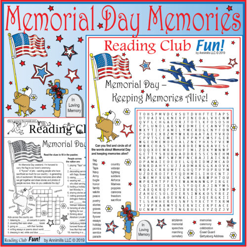 Memorial Day Themes Printable Puzzle Bundle – Remembering and Honoring ...