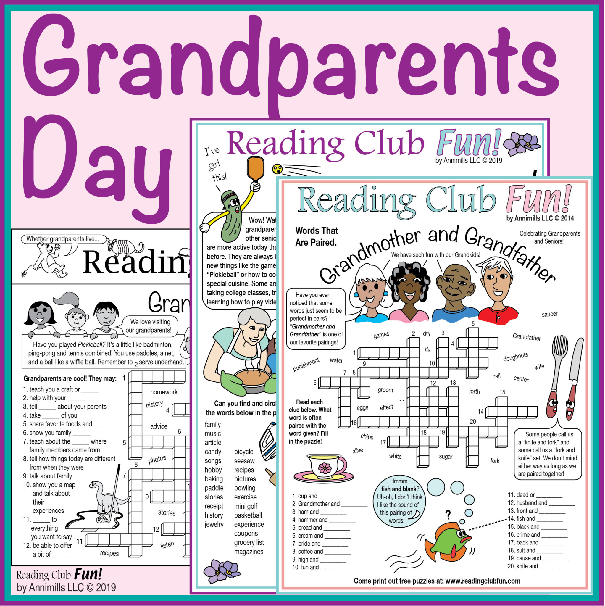 Grandparents Day Two-Page Activity Set and Puzzles | Made By Teachers