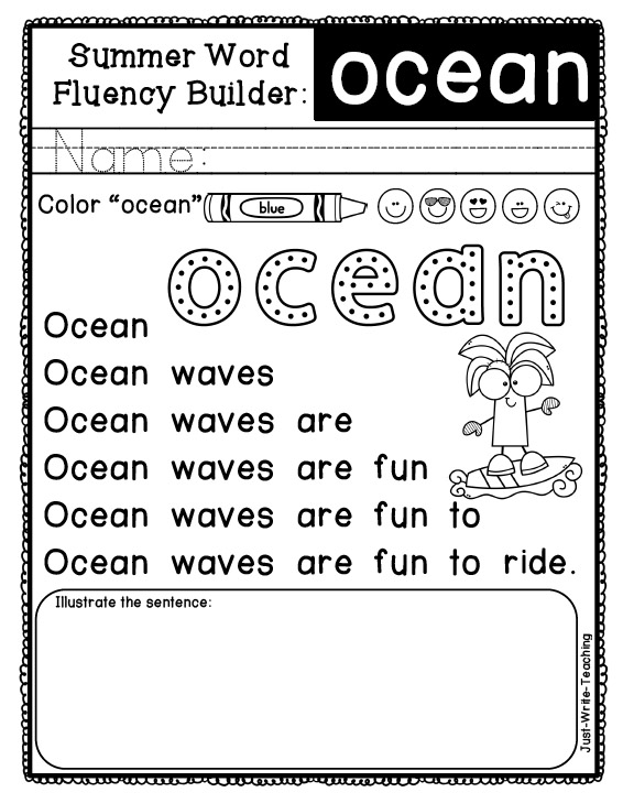 First Grade Summer Reading Fluency Builders - Set 1 | Made By Teachers