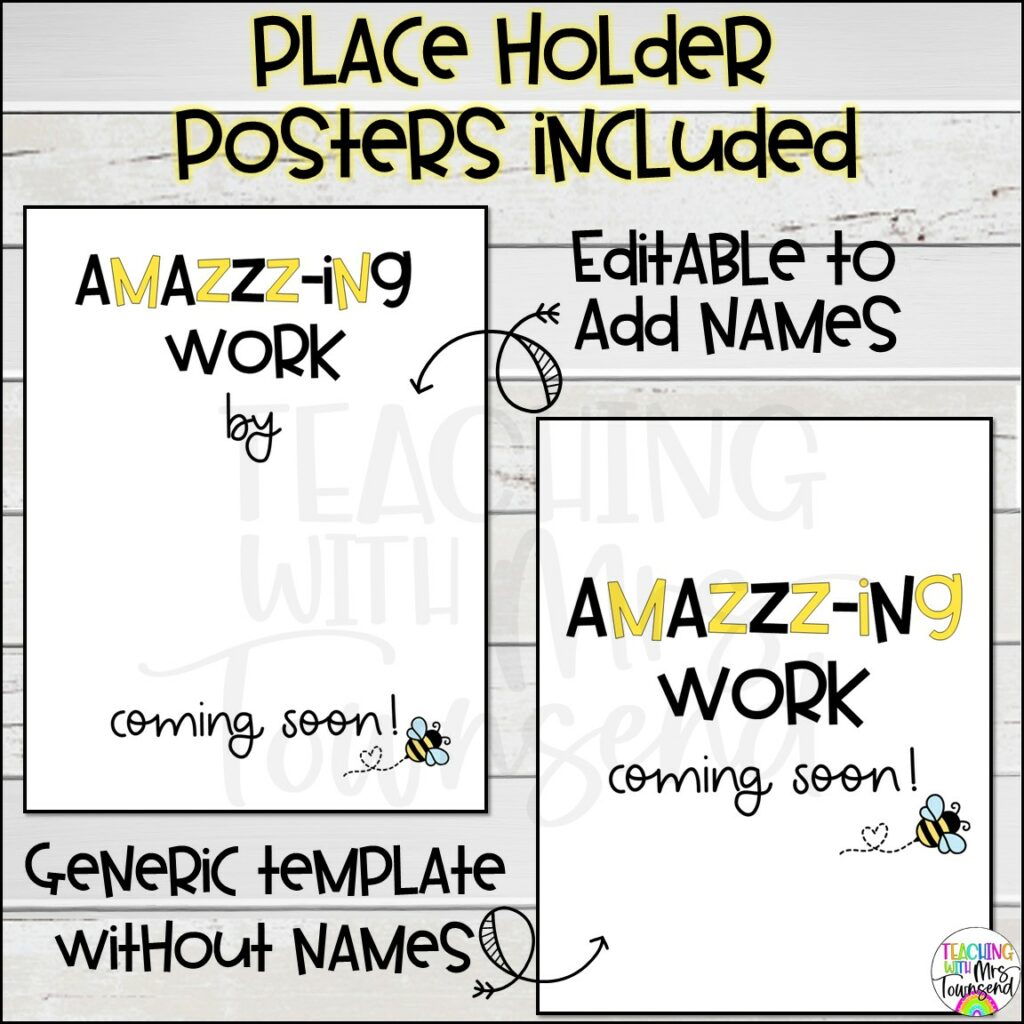 Buzz Worthy Work Bulletin Board Set - Made By Teachers