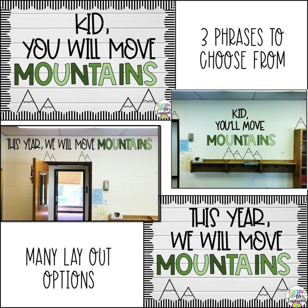 Move Mountains Bulletin Board Set | Made By Teachers