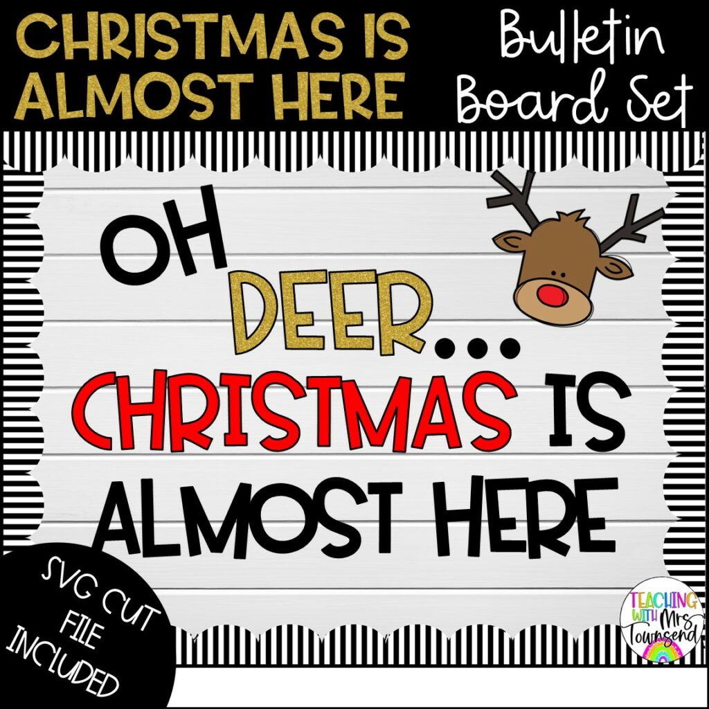 Oh Deer-Christmas Bulletin Board Set | Made By Teachers