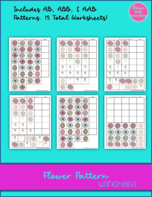 Pattern Worksheets | Preschool Math | Flower Patterns - Made By Teachers