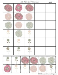 Pattern Worksheets | Preschool Math | Flower Patterns - Made By Teachers