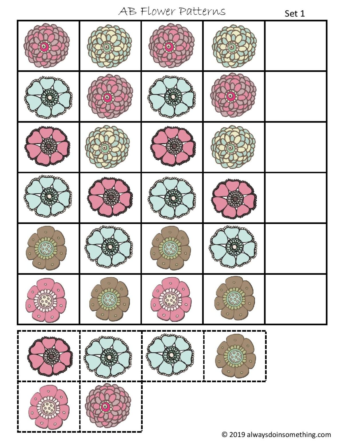 Pattern Worksheets | Preschool Math | Flower Patterns - Made By Teachers