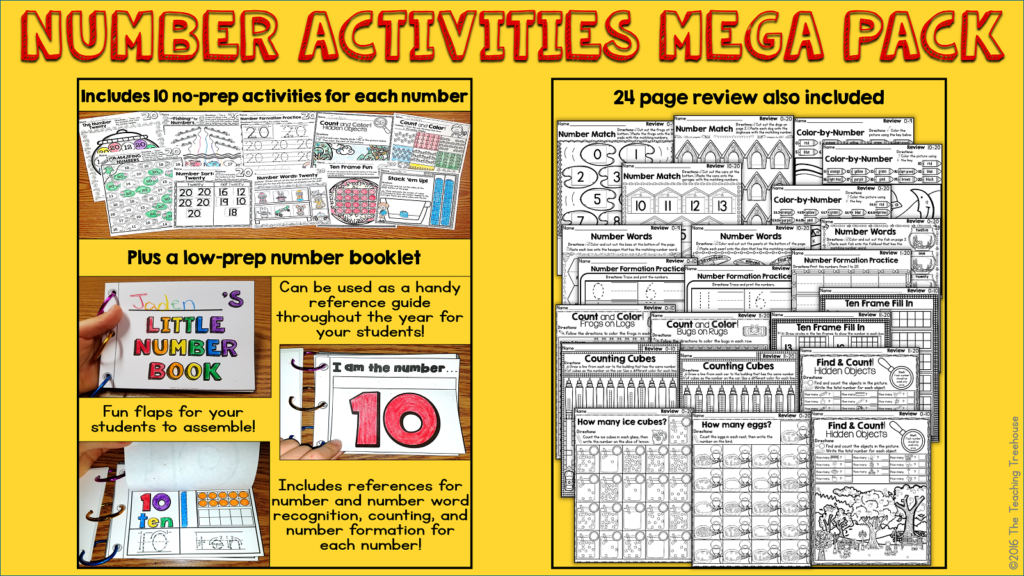 Number Activities Mega Pack | Made By Teachers