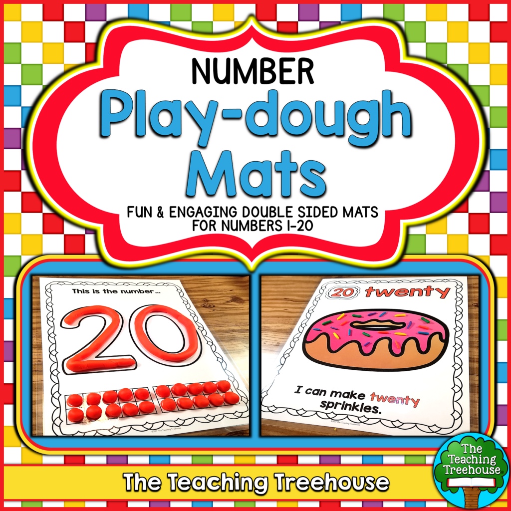 Number Play Dough Mats | Made By Teachers