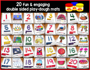 Number Play Dough Mats | Made By Teachers