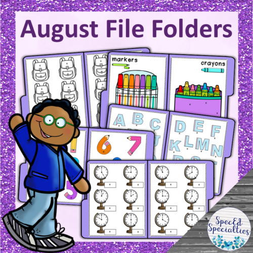 Back to School File Folders for August / Sept in Special Education ...