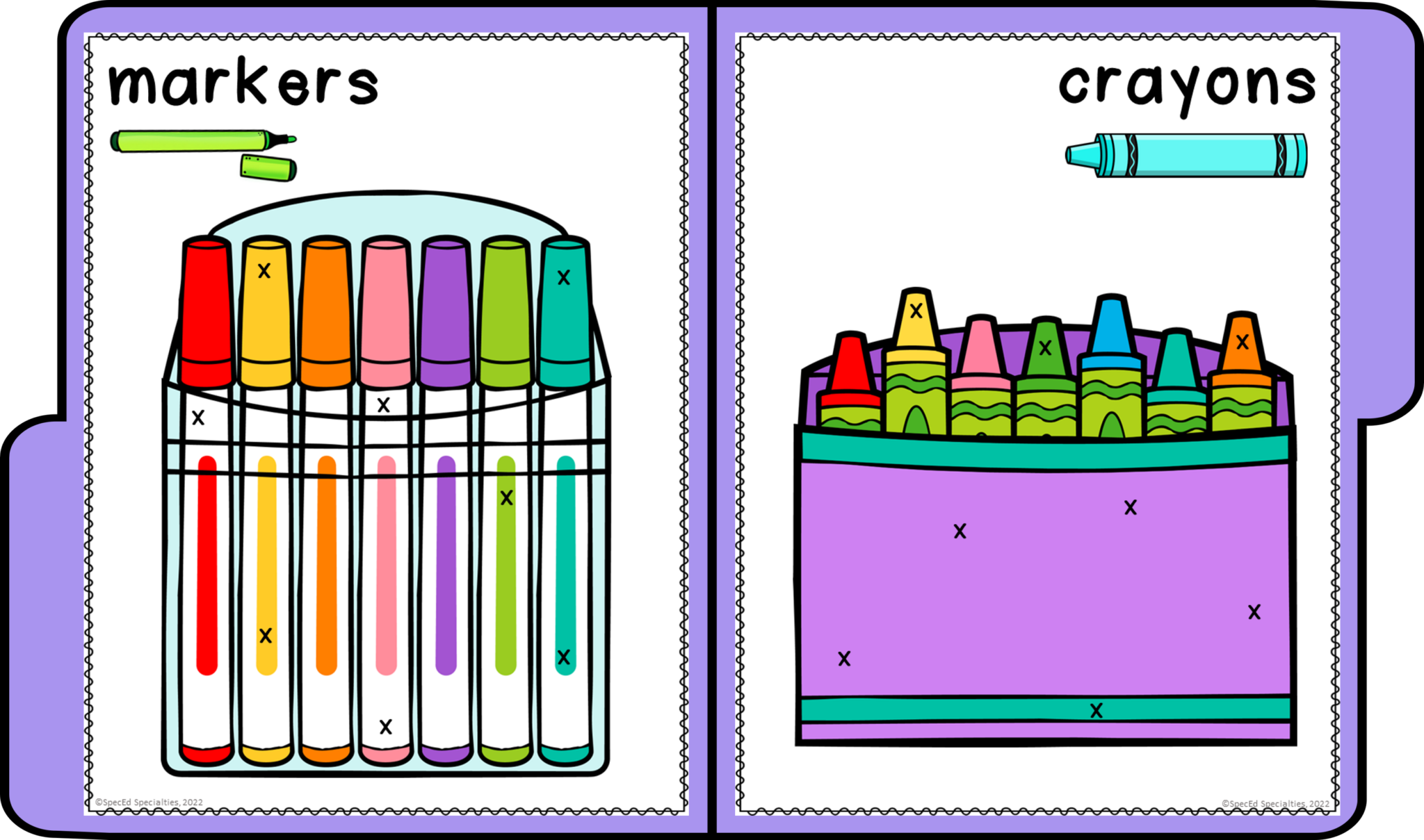 Back to School File Folders for August / Sept in Special Education ...