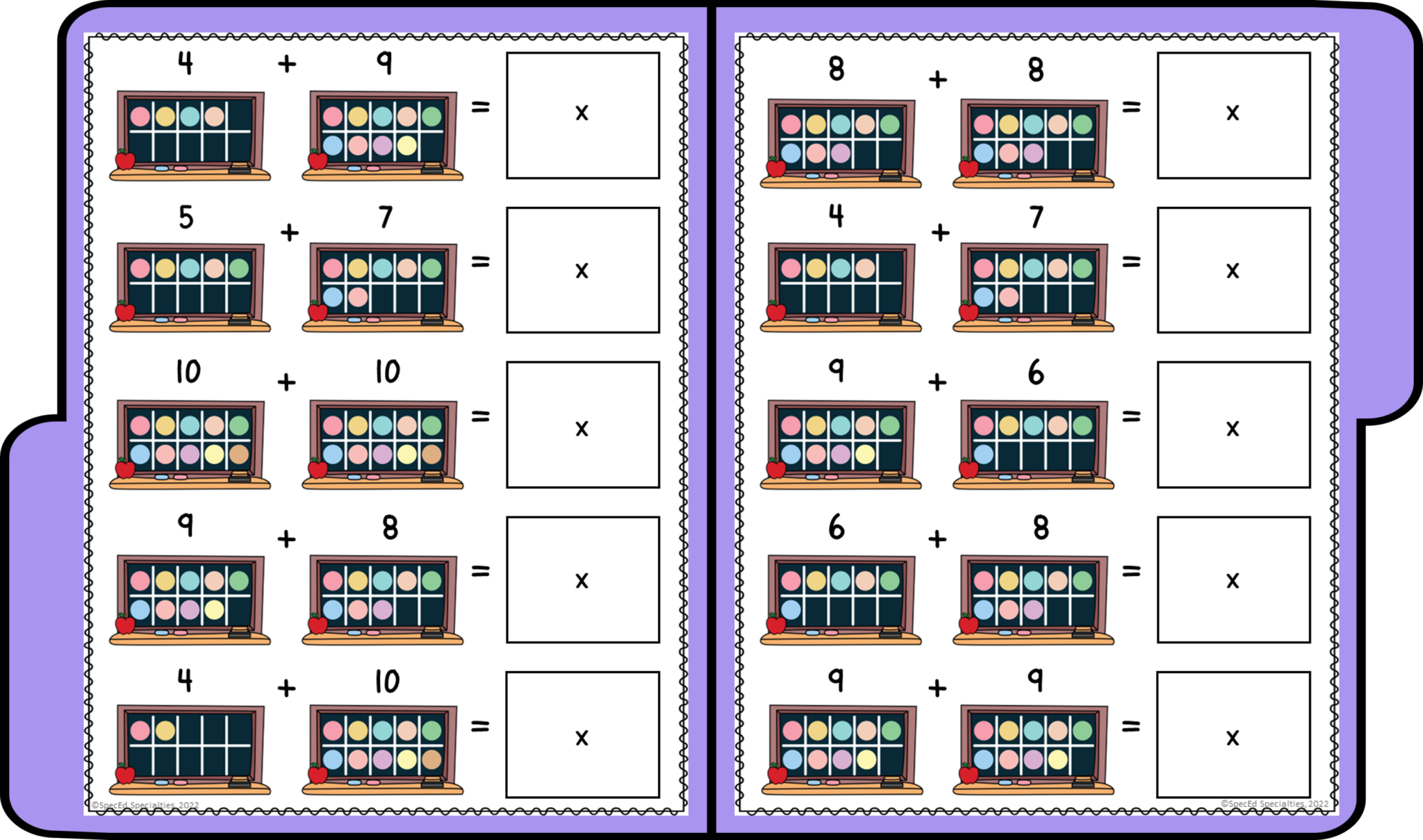 Back to School File Folders for August / Sept in Special Education ...