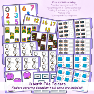 Back to School File Folders for August / Sept in Special Education ...