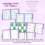 Back to School File Folders for August / Sept in Special Education ...