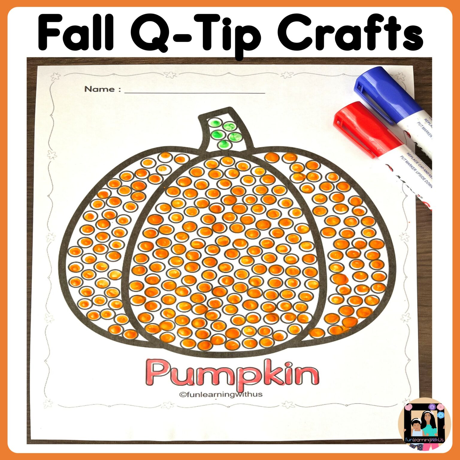 Fall Q-Tip Painting Activity | Made By Teachers