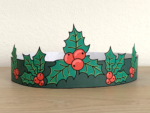 Holly Leaves Paper Crown Printable Costume Craft Winter Christmas ...