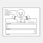 Gingerbread Man Paper Crown Printable Coloring Craft Winter Christmas ...