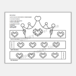 Heart Princess Paper Crown Printable Coloring Valentine Craft Activity ...