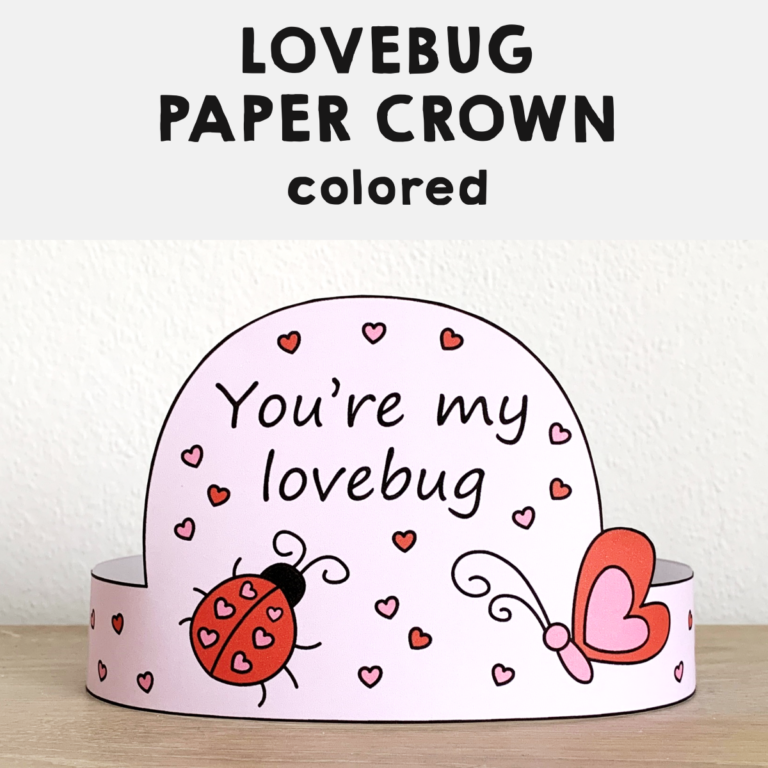 Snail Paper Crown Printable Animal Bug Coloring Craft Activity Hat ...