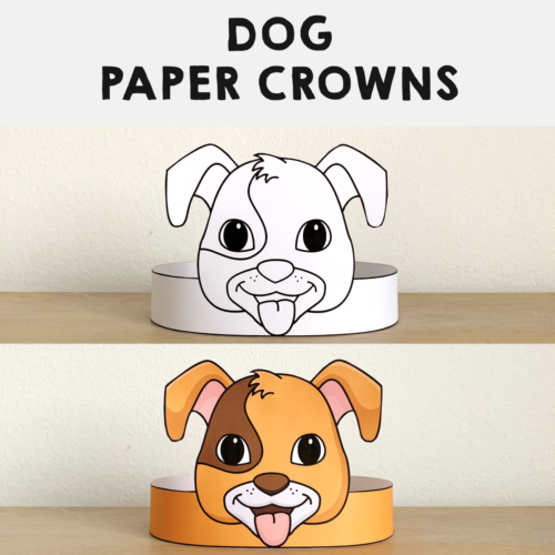 Easter Bunny Paper Crown Headband Printable Coloring Craft Activity ...