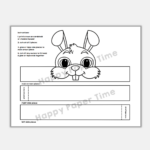 Rabbit Bunny Paper Crown Printable Coloring Pets Animal Craft Activity ...