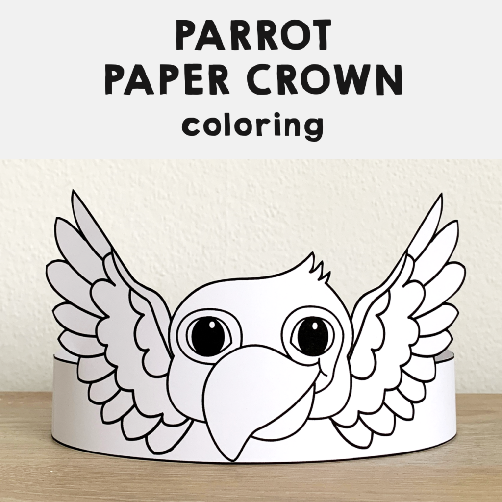 Police Hat Paper Crown Printable Coloring Craft - Made By Teachers