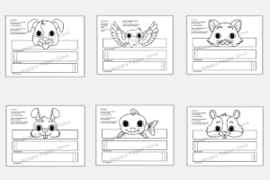 Pets Animals Paper Hats Crowns Printable Paper Coloring Craft Activity ...