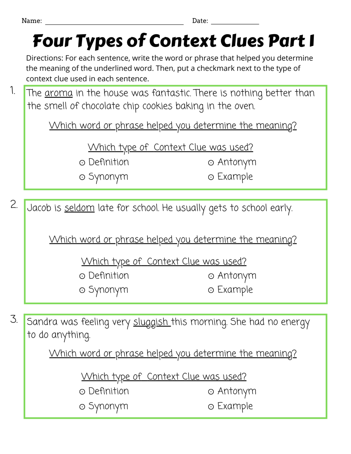 Types Of Context Clues To Define Vocabulary Words Part 1 | Made By Teachers