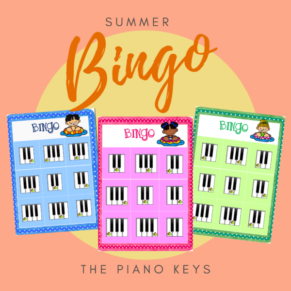 BINGO!- Summer Keys (Music Game) - Made By Teachers