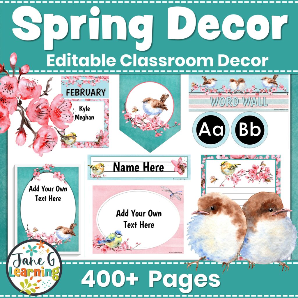 FREE Spring Decor | Spring Theme Bulletin Board | Spring Theme Freebie ...