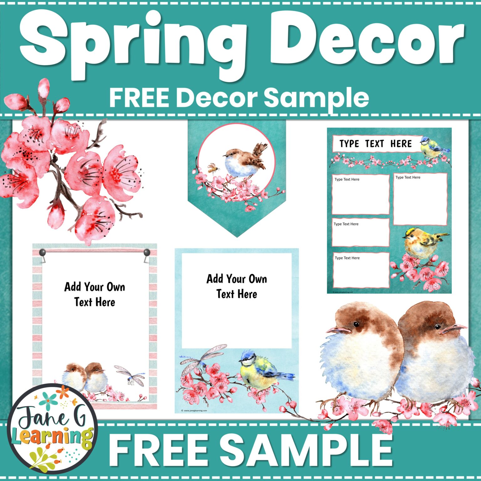 FREE Spring Decor | Spring Theme Bulletin Board | Spring Theme Freebie ...