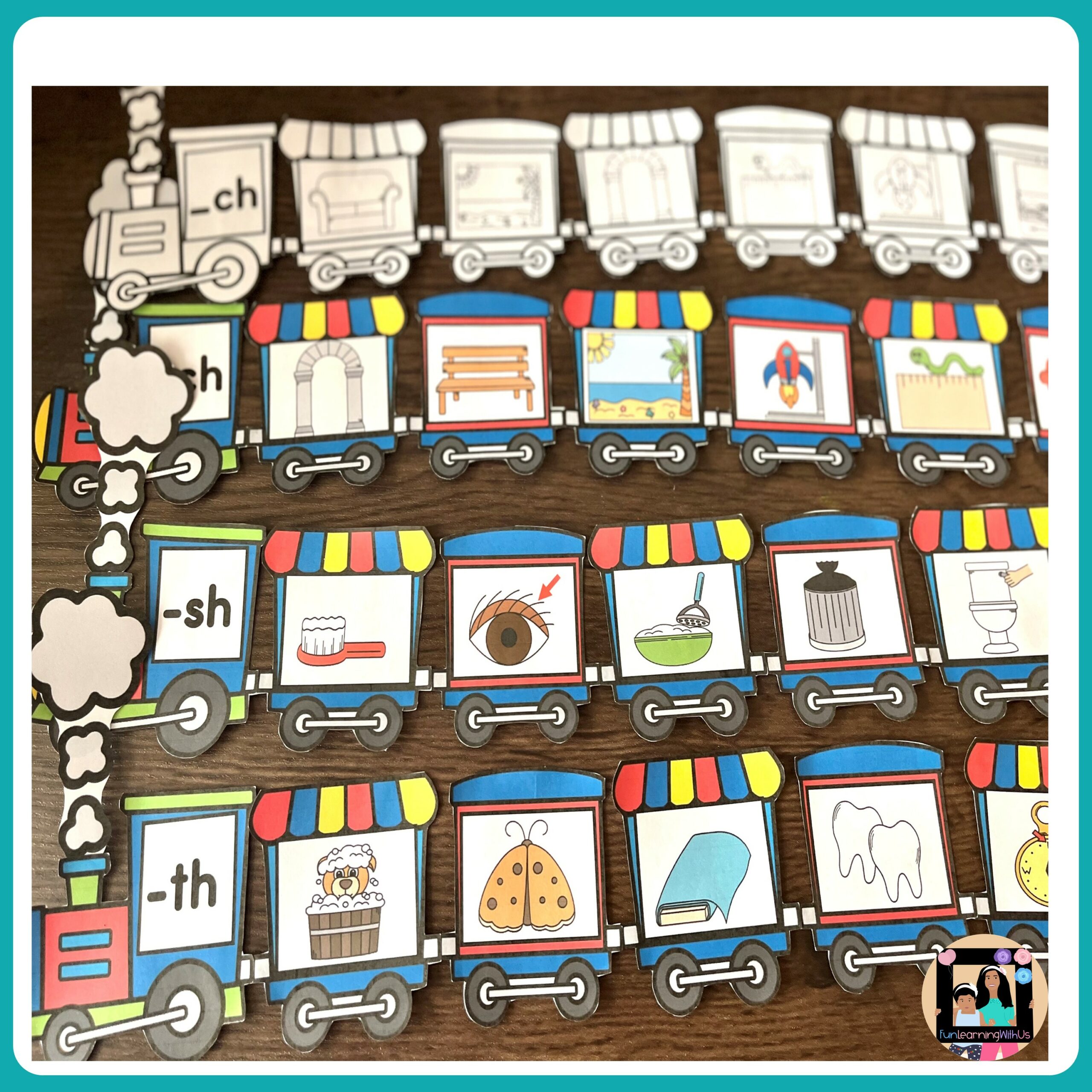 Ending Digraph Craft | Kindergarten Literacy Center Activities | Made ...
