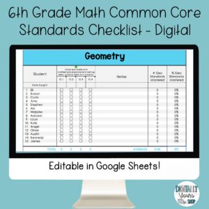 7th Grade Math Common Core State Standards Checklist | Made By Teachers