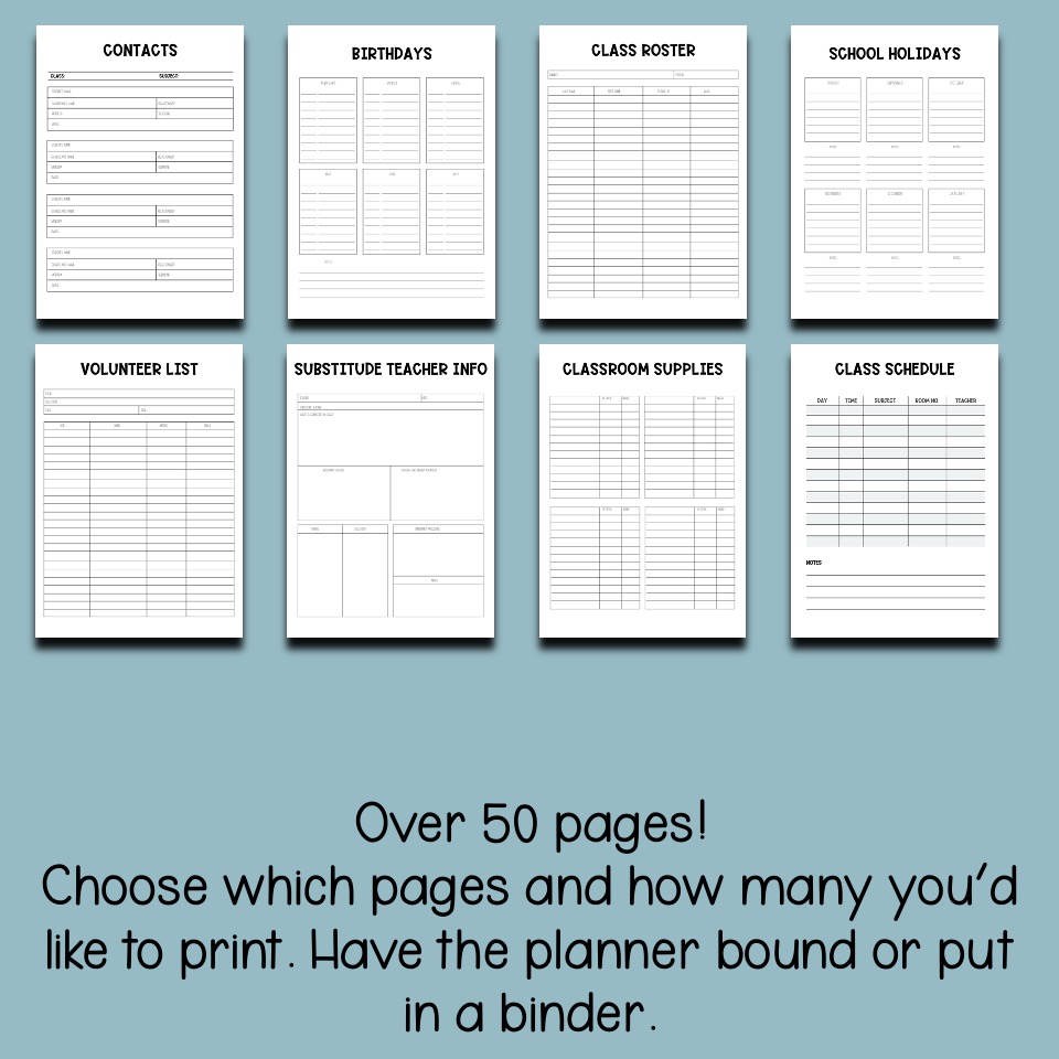 Printable Teacher Planner Pages | Made By Teachers