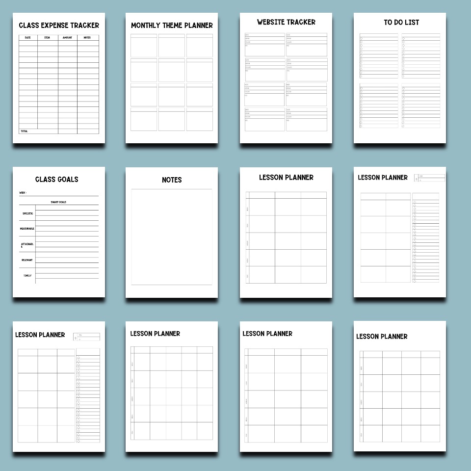 Printable Teacher Planner Pages | Made By Teachers