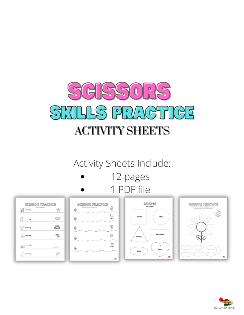 Scissors Skills Practice Activity Sheets - Made By Teachers