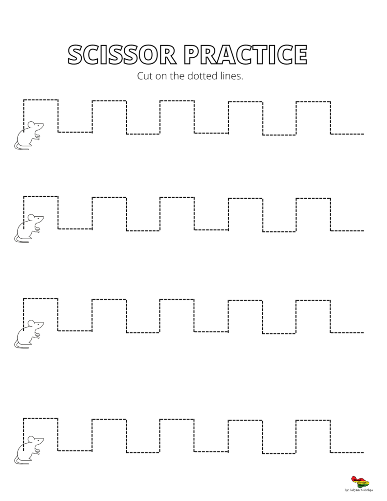 Scissors Skills Practice Activity Sheets - Made By Teachers